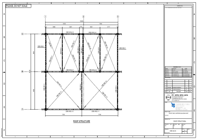 CBE-GA-03 - ROOF STRUCTURAL - Rev 1 | PDF