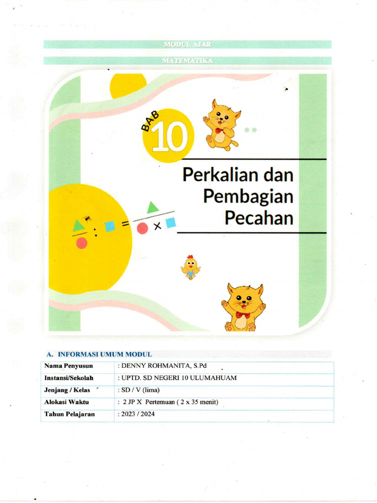 Modul Ajar Kelas 5 Observasi Pdf