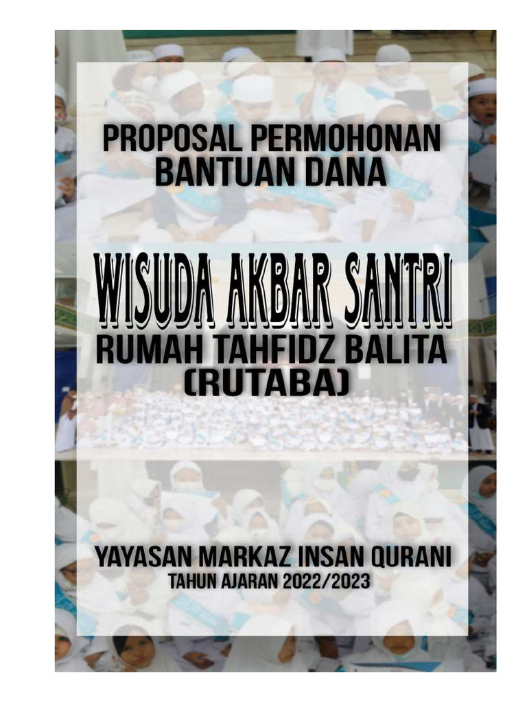 PROPOSAL WISUDA 2023 Part 1 | PDF