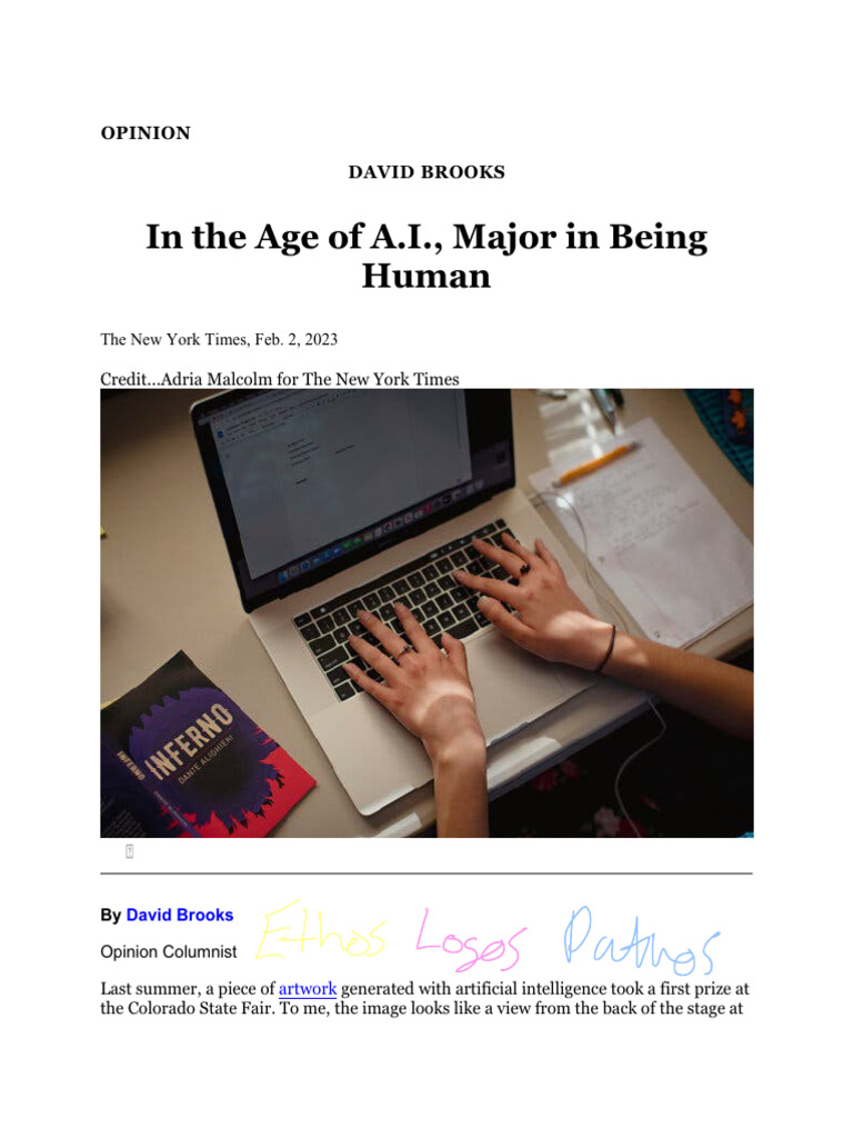 Major in Being Human - Brook | PDF