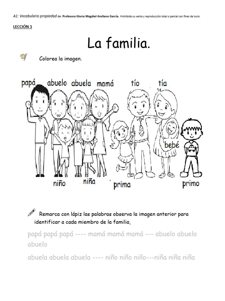 LECCIÓN 1 La Familia | PDF