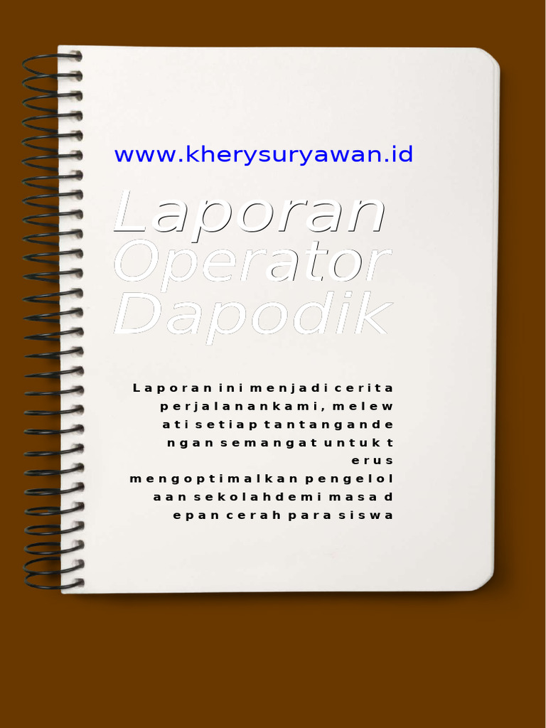 Laporan Operator Dapodik Untuk PMM | PDF