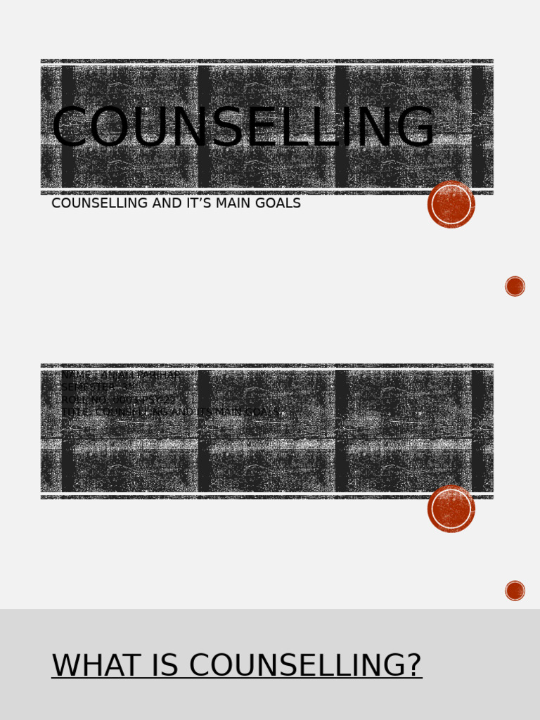 Counselling | PDF