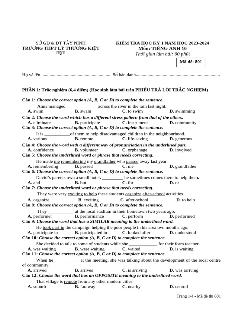 KT K1 Anh 10 801 | PDF
