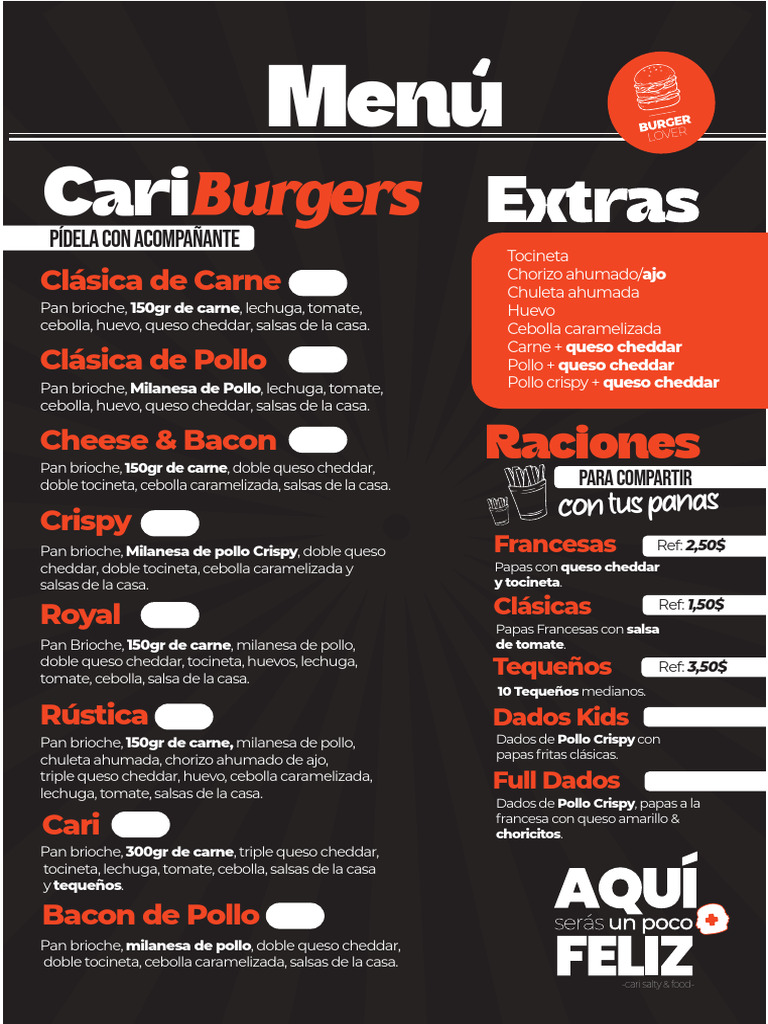 Menu Cari Salty and Food Final | PDF