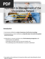 Approach To A Patient With Altered Sensorium | PDF | Coma | Fever