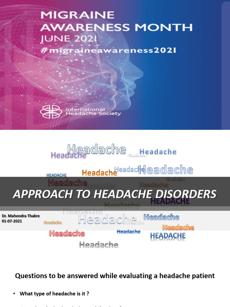 Comprehensive Guide to Headache Disorders | PDF | Headache | Migraine
