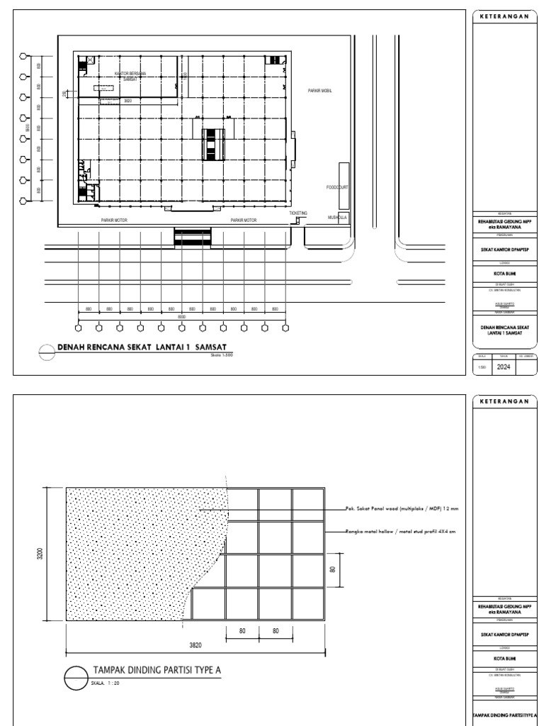 Sekat Lantai 1 | PDF