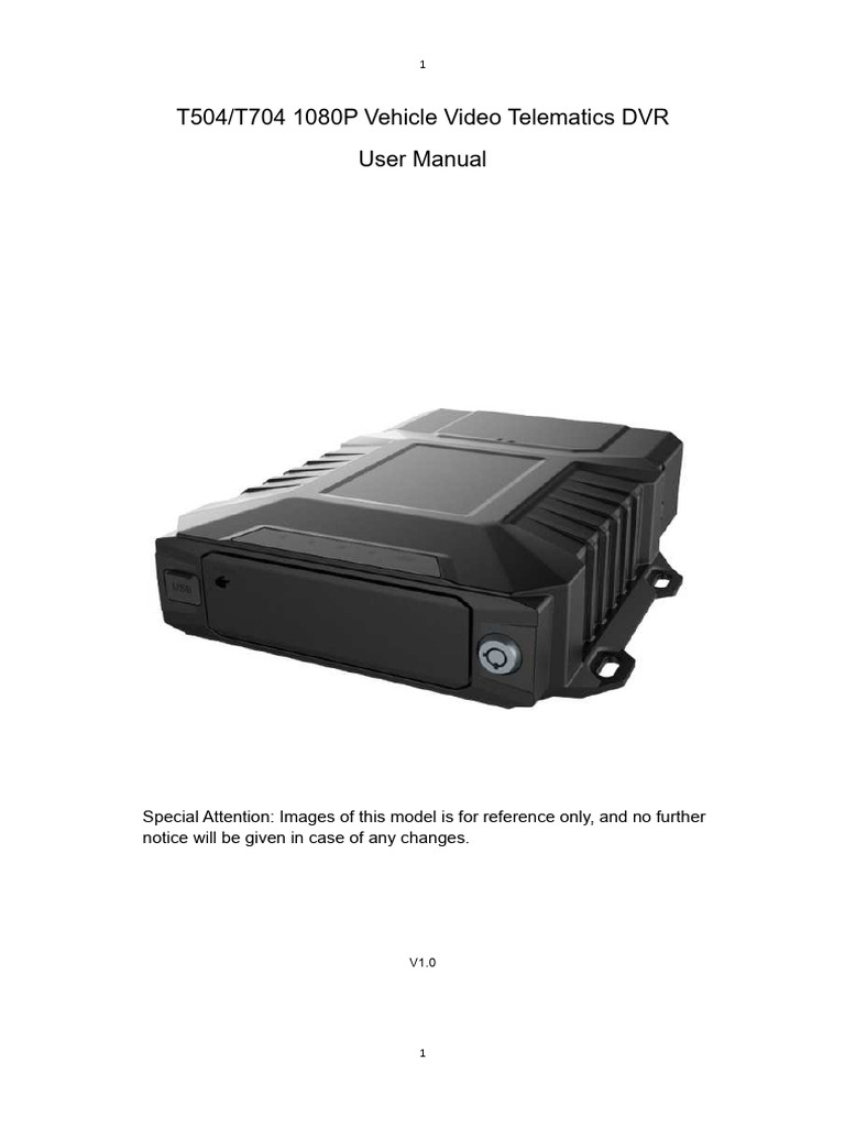 1080P Vehicle Video Telematics DVR Manual | PDF | Input/Output ...