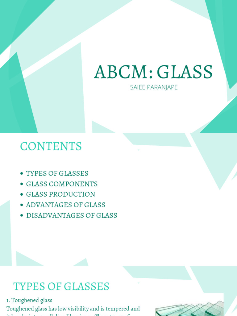 types of glass | PDF