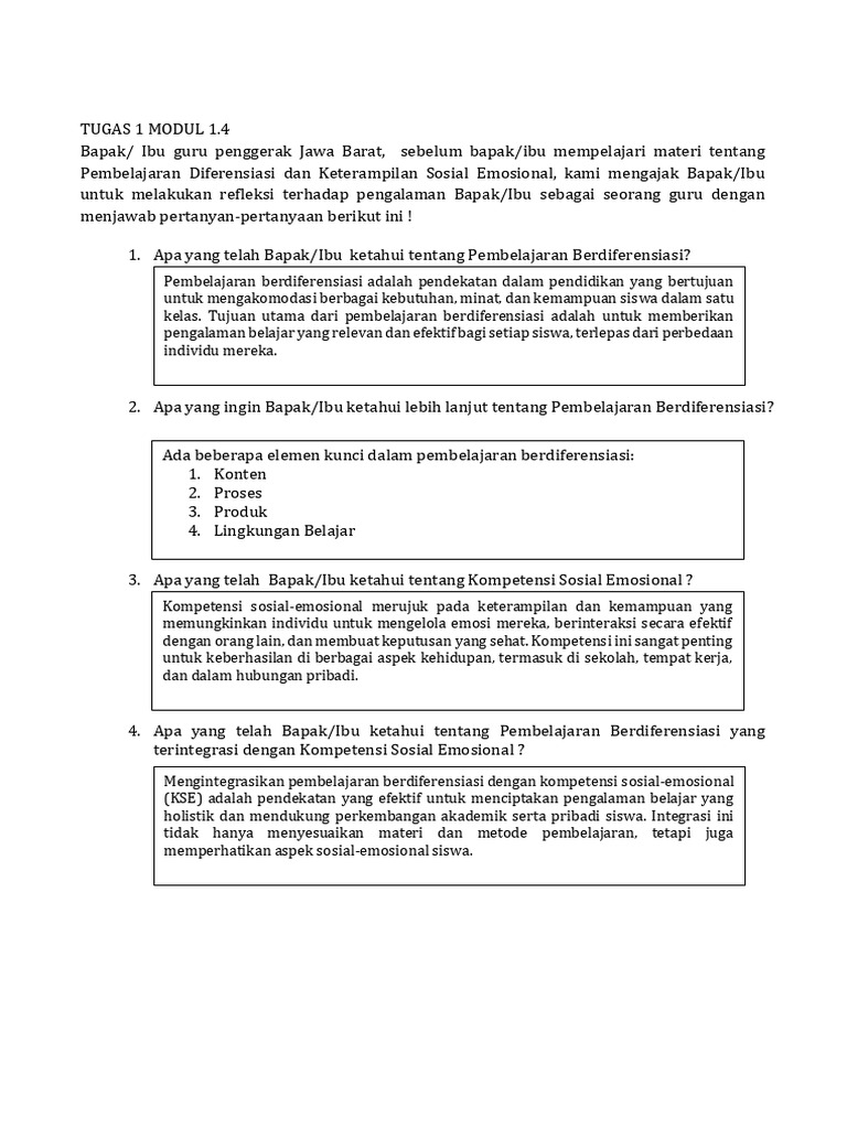 CONTOH LK MODUL 1.4 (1) | PDF