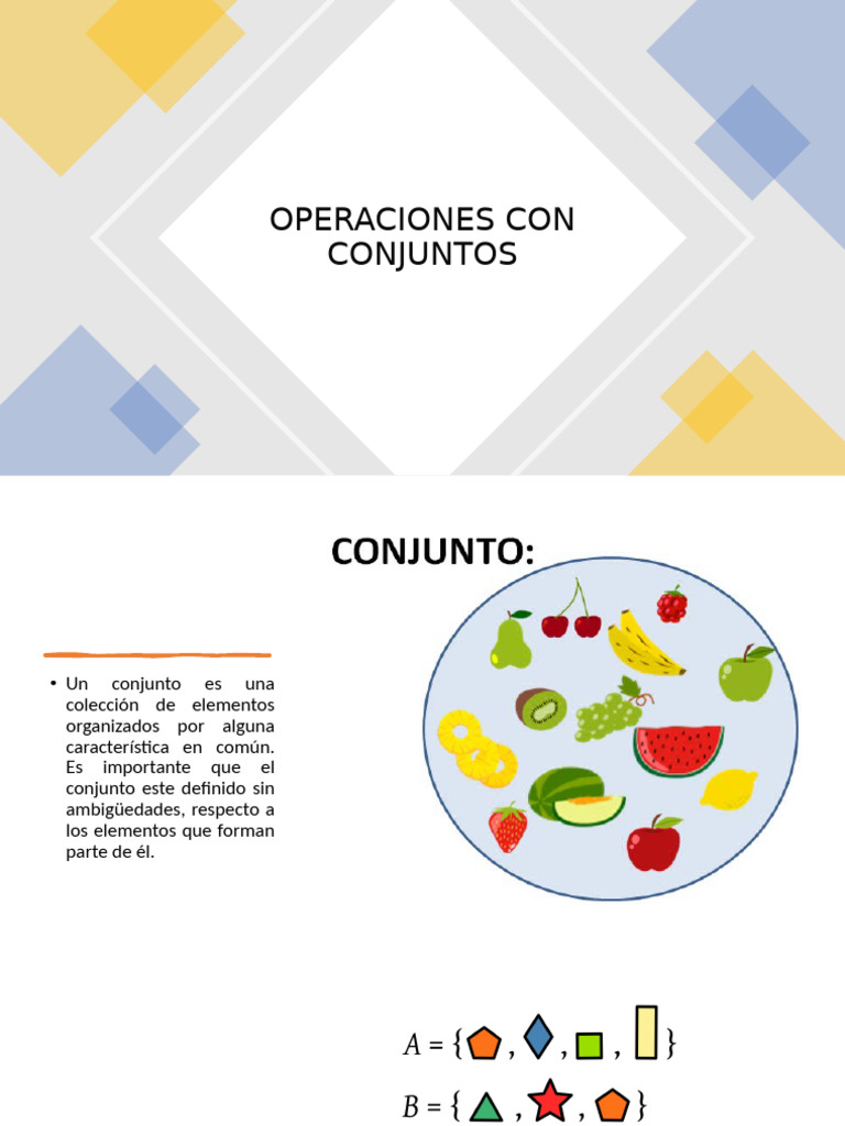 Operaciones Con Conjuntos | PDF