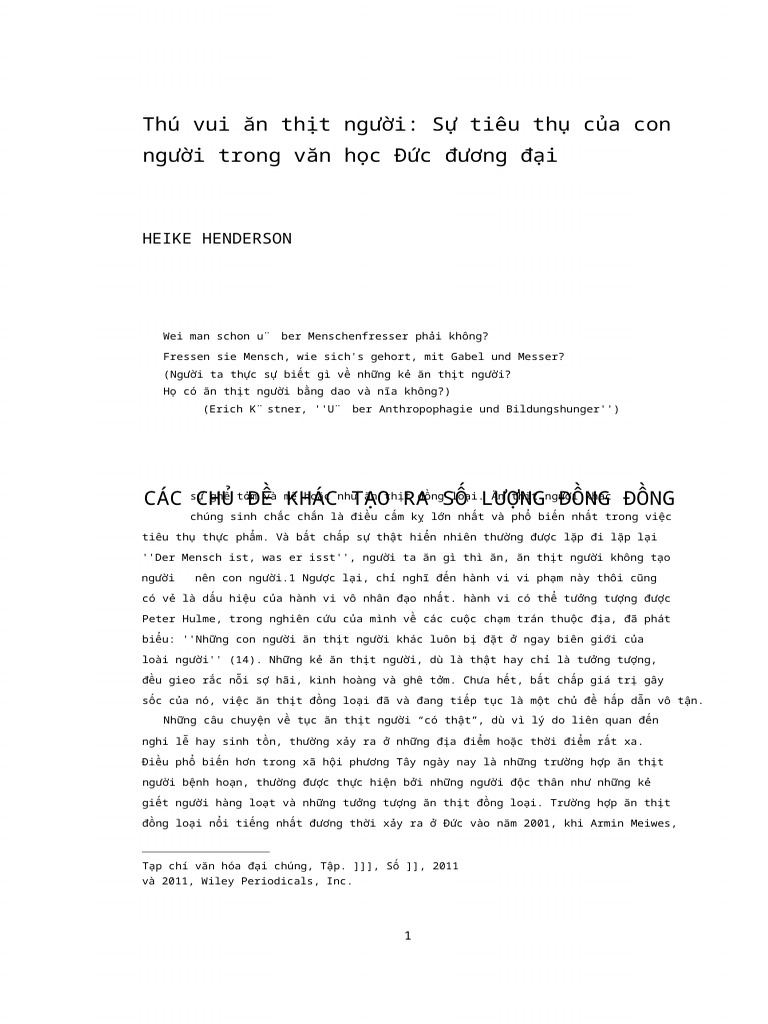 20 - Cannibalistic - Delights - Human - Consumption | PDF