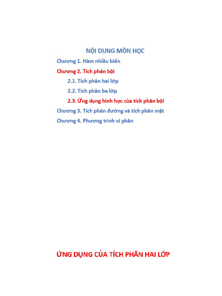 2.3. NG D NG C A Tích Phân B I | PDF