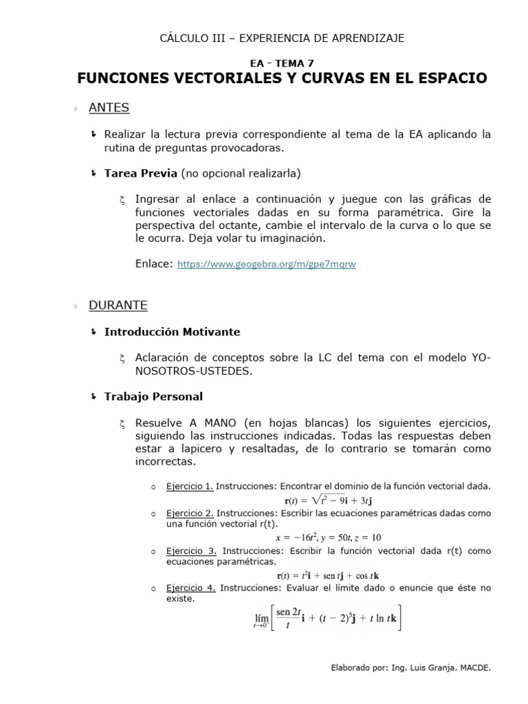 C3 - Ea Tema 7 | PDF