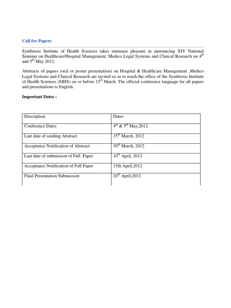 Call For Papers-NS 2012 | PDF | Abstract (Summary) | Inquiry