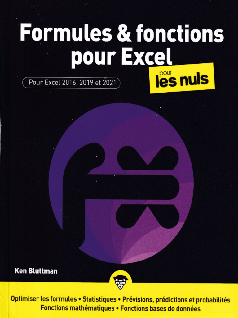 First Formules Et Fonctions Pour Excel 2016 2019 Et 2021 | PDF