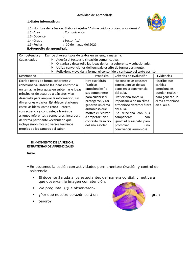 Actividad de Aprendizaje 8 Socioemocional | PDF