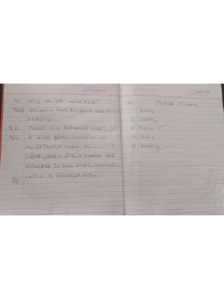 EVS Notebook April Work | PDF