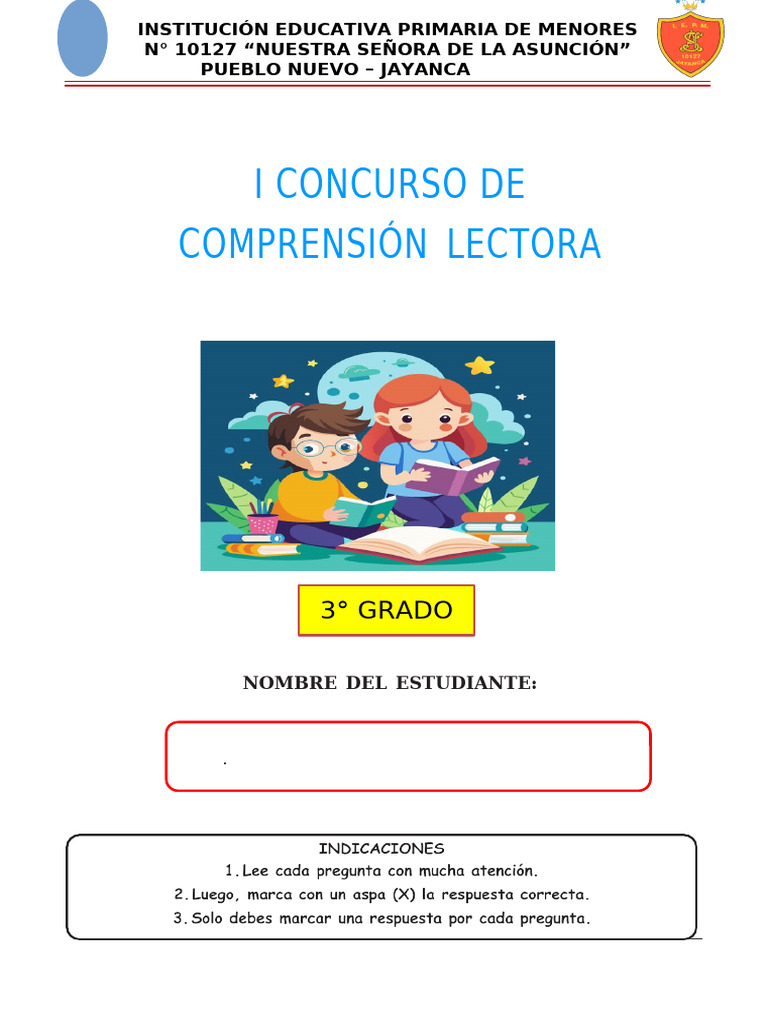 Evaluaciones tipo ECE Comprensión lectora de 1 | PDF