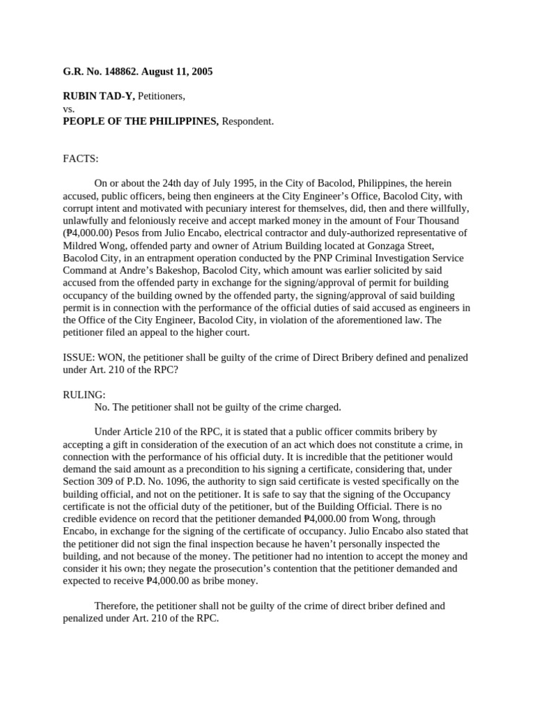 Tad-Y VS People | PDF