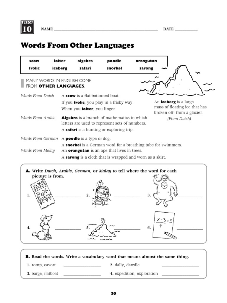 M3 Words From Other Languages | PDF