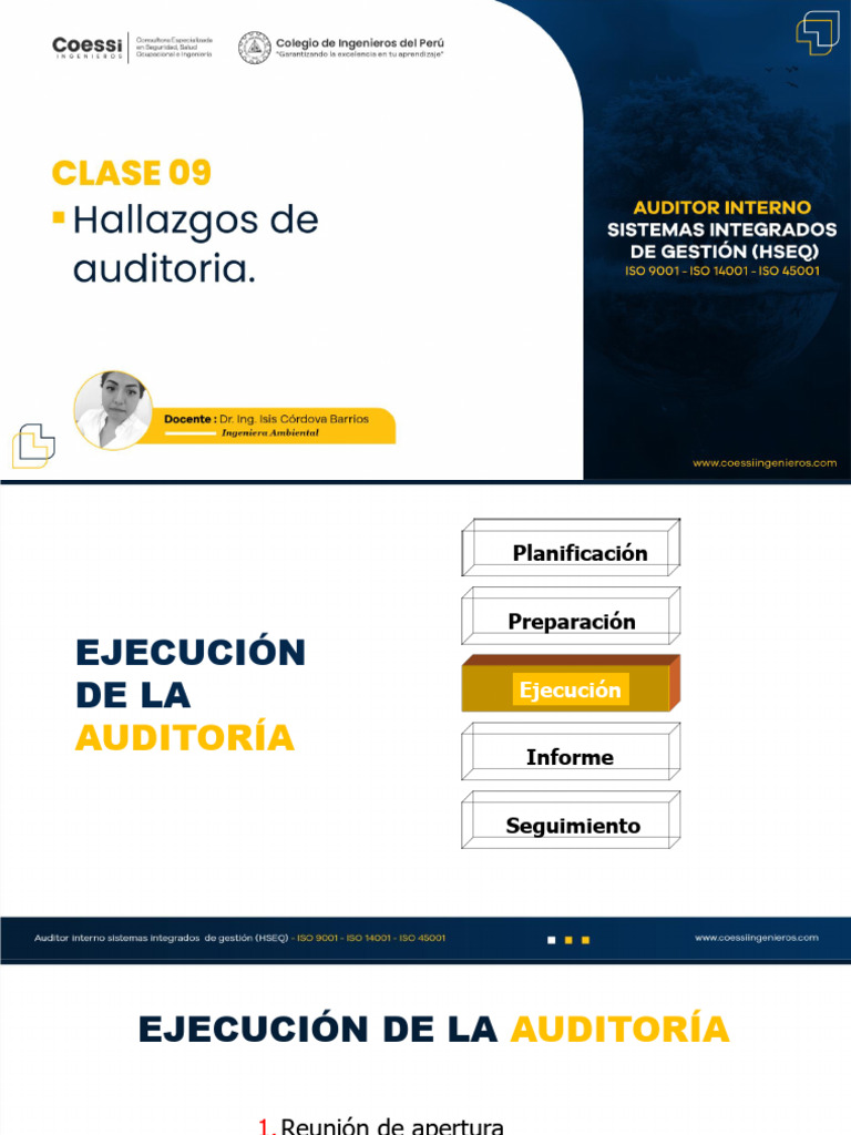 Clase 9 - Auditor Interno en Sistemas Integrados de Gestión | PDF