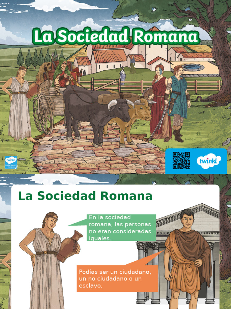 CL Cs 1710599548 Powerpoint La Sociedad en La Antigua Roma Ver 1 | PDF