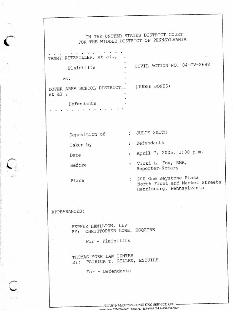 Deposition of Julie Smith | PDF
