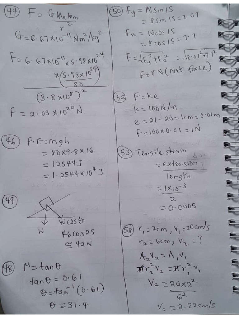 Phy101 Oer Solution | PDF