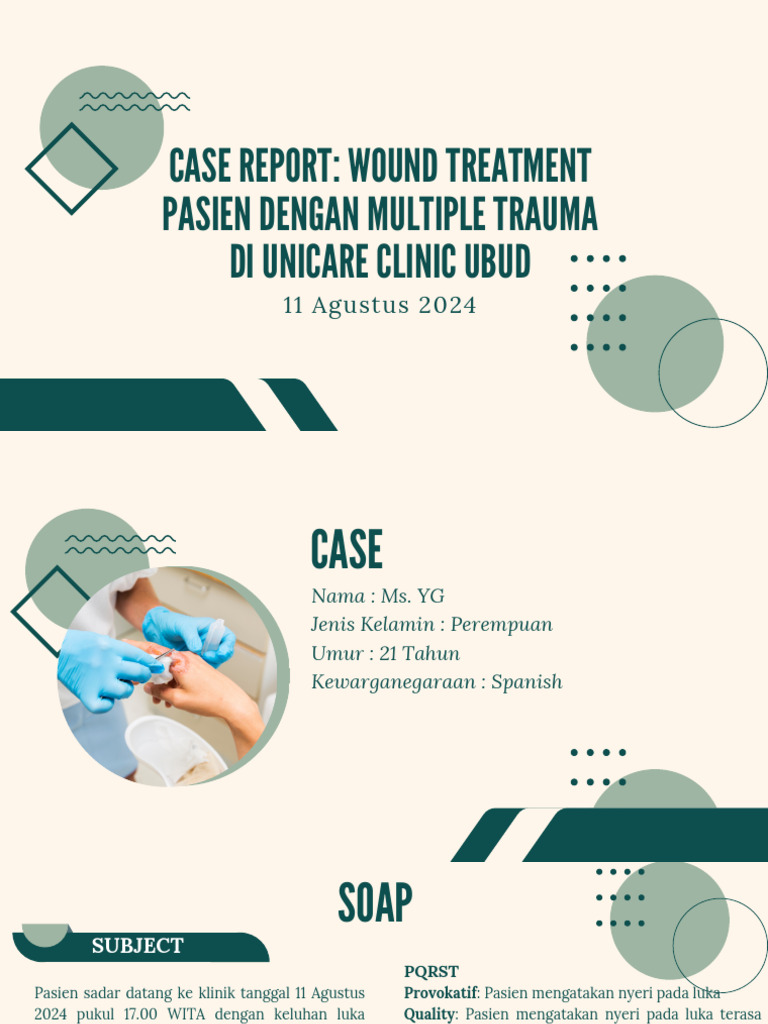 Case Report Wound Treatment Ubud 30 Agustus 2024 | PDF