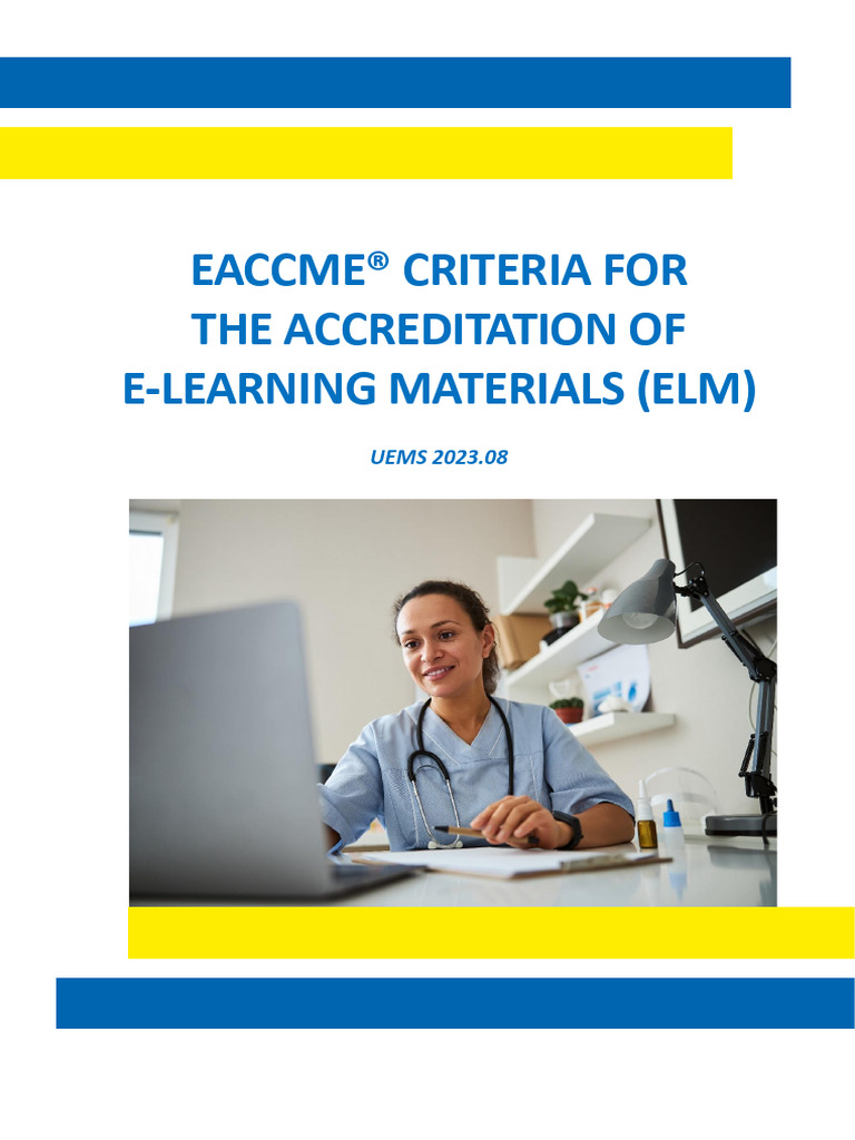 Criteria For E-Learning Materials (UEMS 2023 - 08) | PDF | Needs Assessment | Educational Technology
