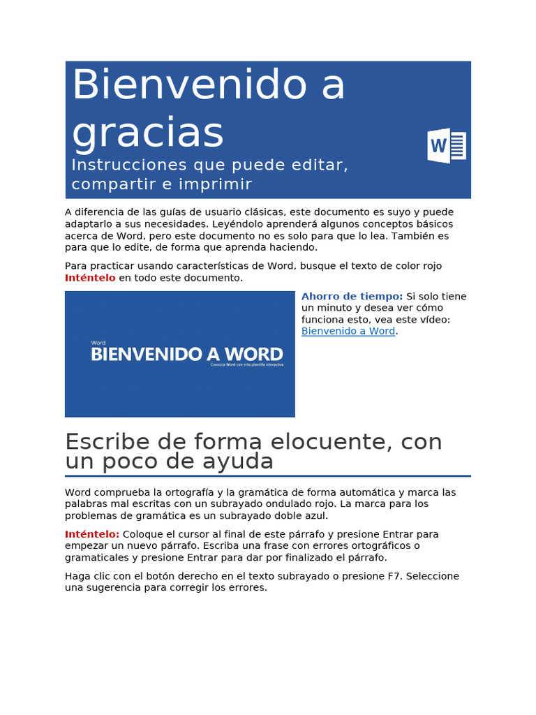 Bienvenido a gracias | PDF
