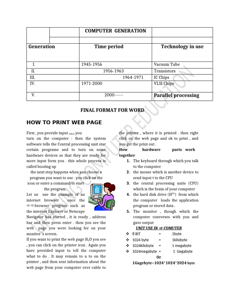 Computer Generation | PDF