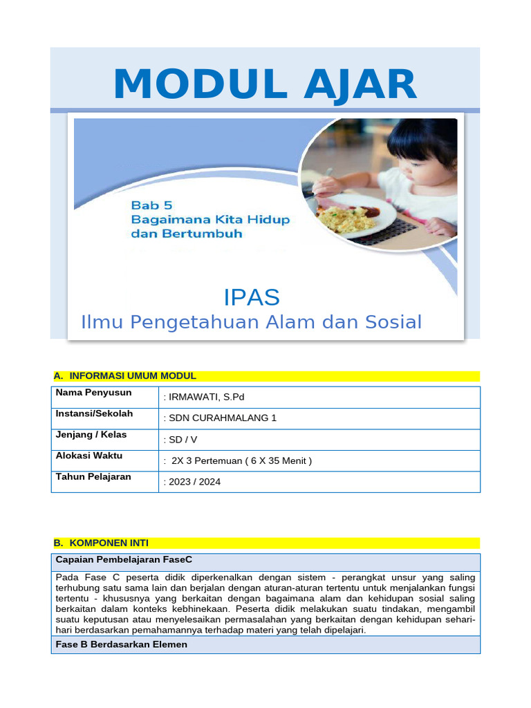 BAB 5 - MA IPAS Kls 5 | PDF