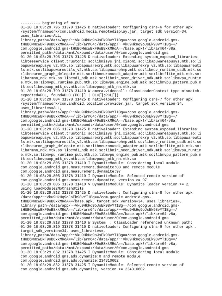 Com - Cherisher.beauty - Camera.videocall Logcat | PDF