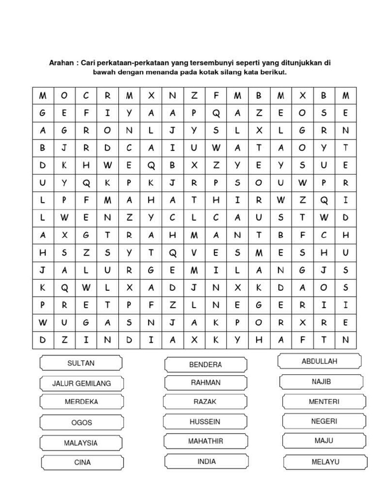 Cari Kata Merdeka | PDF