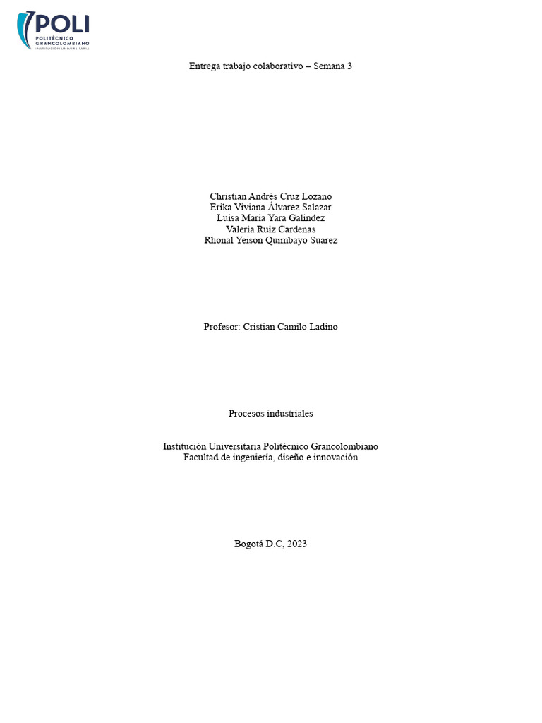 Entrega 1 - Semana 3 B03 COHORTE 9 | PDF