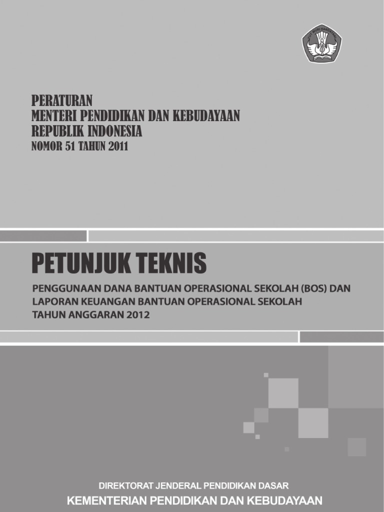 Petunjuk Teknis Bos 2012 Final Revisi Cap | PDF
