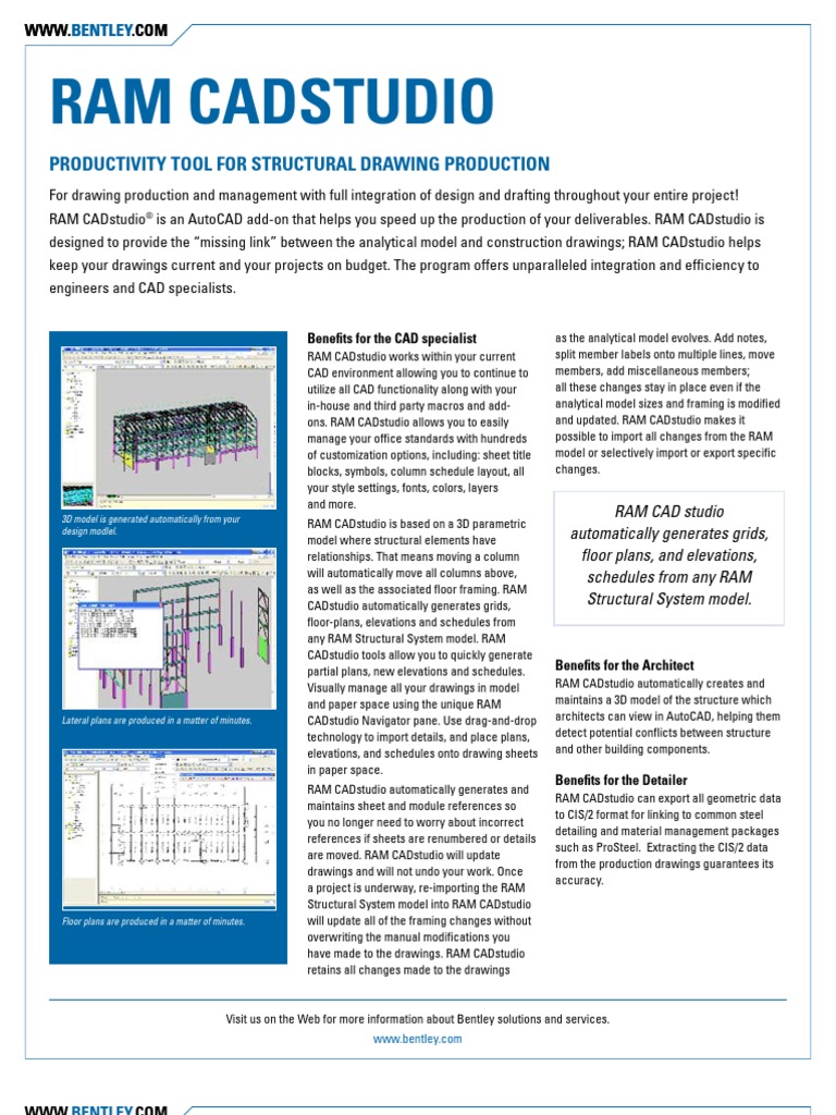 Ram Cadstudio 1107 S | PDF | Computer Aided Design | Auto Cad