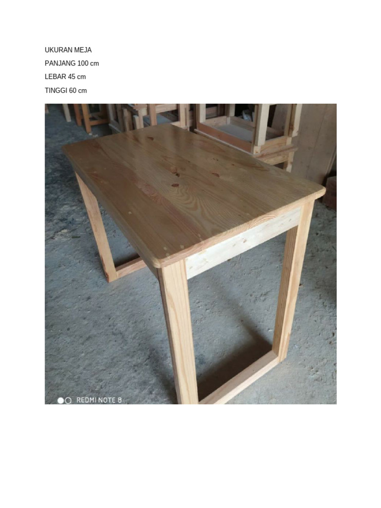 Ukuran Meja | PDF