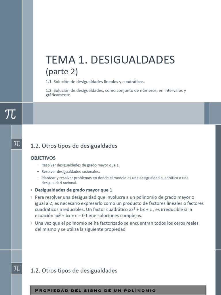 TEMA 1 DESIGUALDADES_2 | PDF