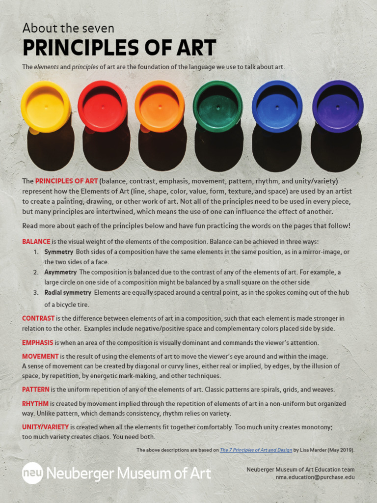 Activity Principles of Art | PDF