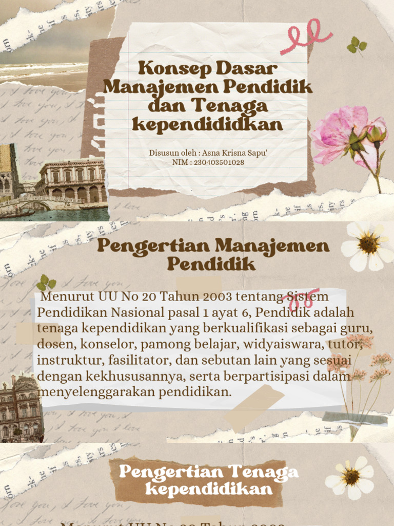 Konsep Dasar Manajemen Pendidik dan tenaga Kependidikan (230403501028 ...