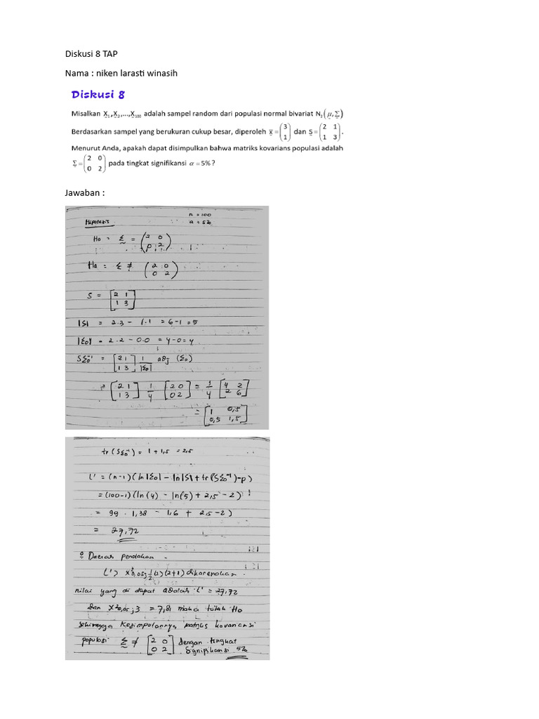 Diskusi 8 TAP Niken | PDF