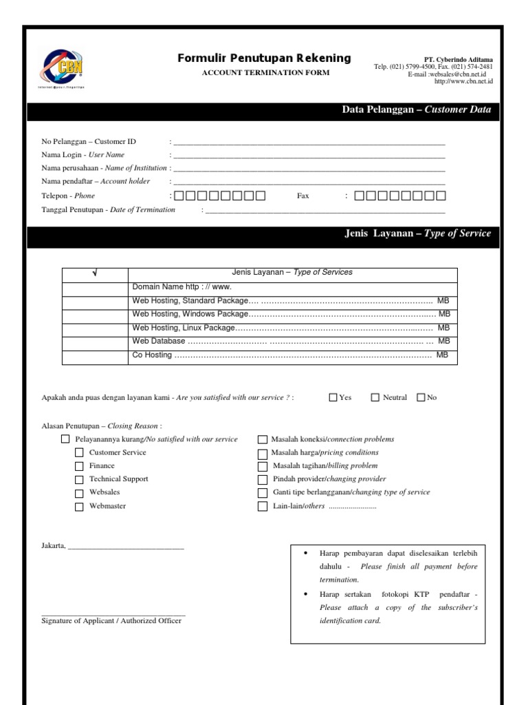 Closing Form | PDF | Career & Growth