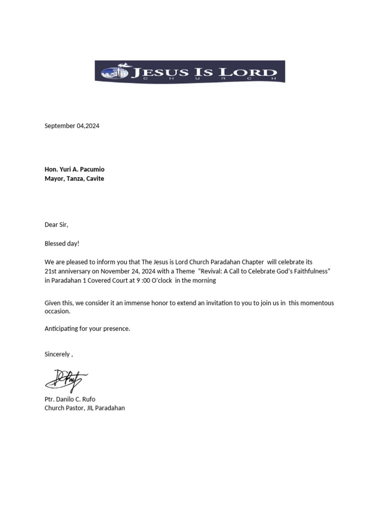 Mayor - Invitation | PDF