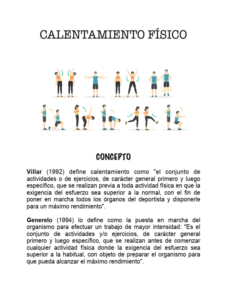 Calentamiento Físico | PDF