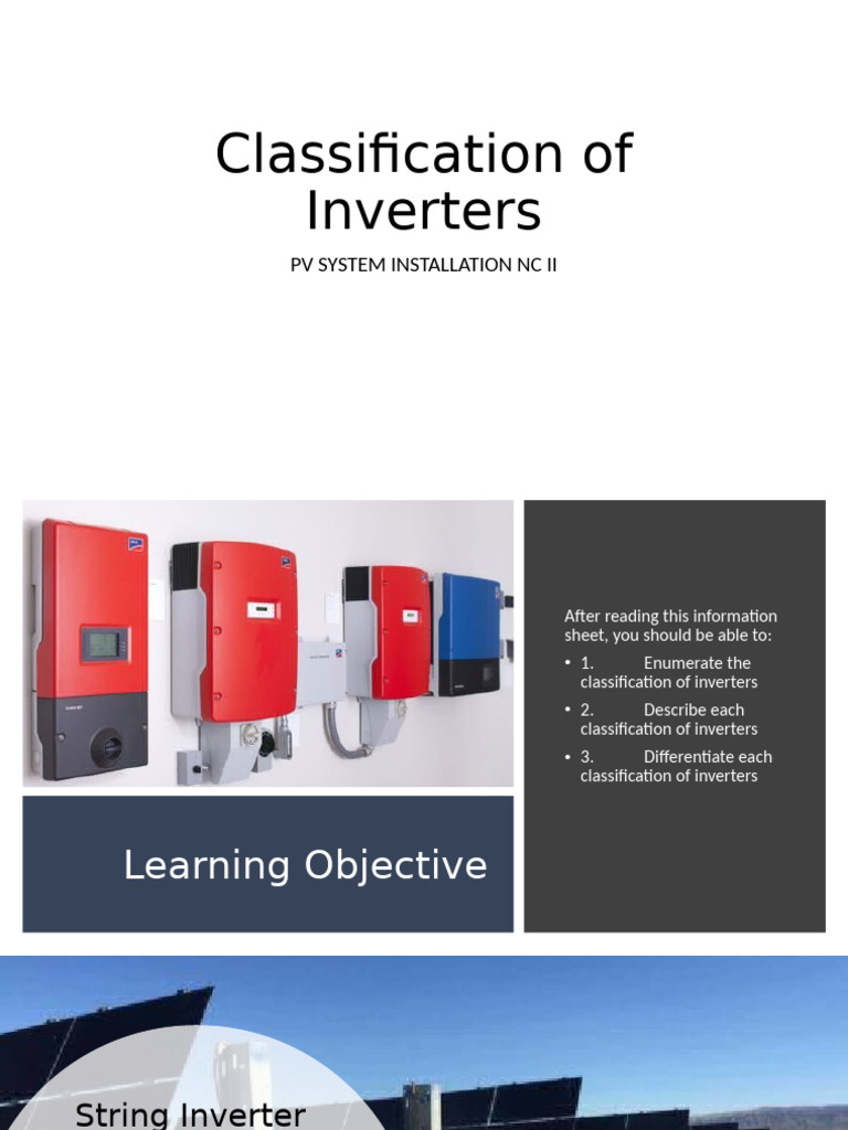 Classification of Inverters | PDF