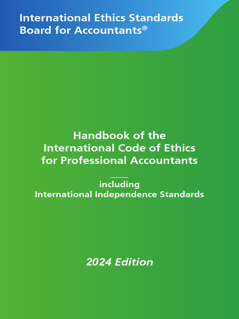 2024 IESBA Handbook of The International Code of Ethics For ...
